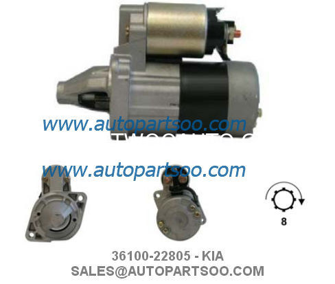 36100-22805 36100-26800 KIA Starter Motor 12V 0.9KW 8T MOTORES DE ARRANQUE