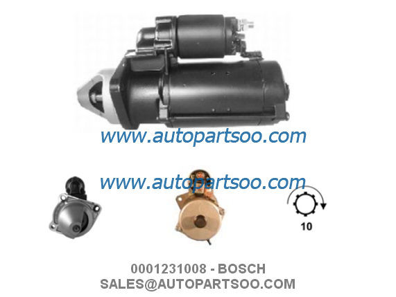 0001231008 0001231029 - BOSCH Starter Motor 24V 4KW 10T