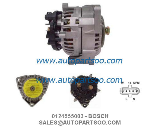 0124555003 0124555041 - BOSCH Alternator 24V 80A Alternadores