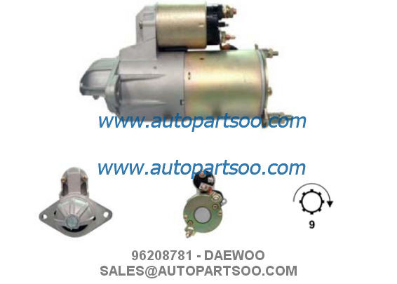 96208781 96469960 - DAEWOO Starter Motor 12V 0.8KW 9T MOTORES DE ARRANQUE
