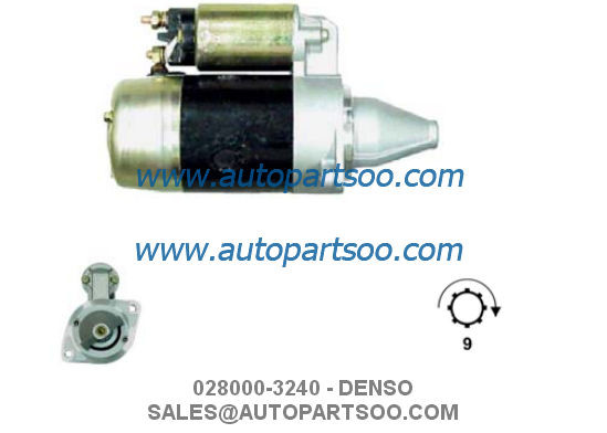 028000-3240 028000-4090 - DENSO Starter Motor 12V 0.8KW 9T MOTORES DE ARRANQUE