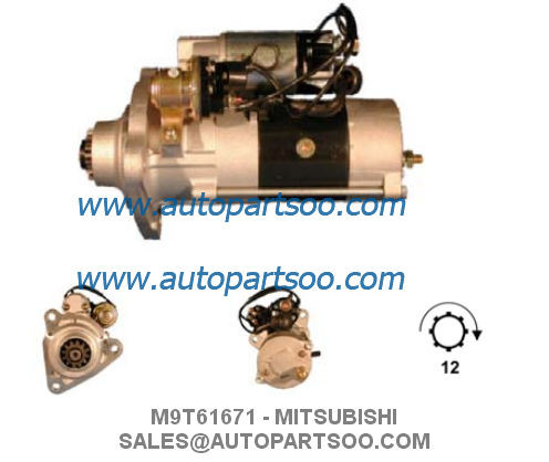 M9T61671 M9T67671 - MITSUBISHI Starter Motor 24V 5KW 12T MOTORES DE ...