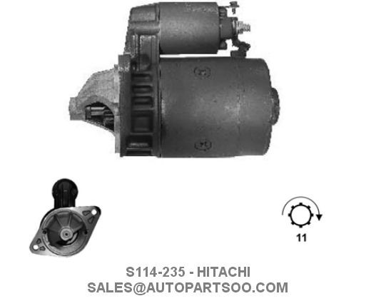 S114-235 S114-235A - HITACHI Starter Motor 12V 1.3KW 11T MOTORES DE ...
