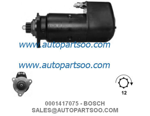 0001417075 0986018090 - BOSCH Starter Motor 24V 6.6KW 12T MOTORES DE ...