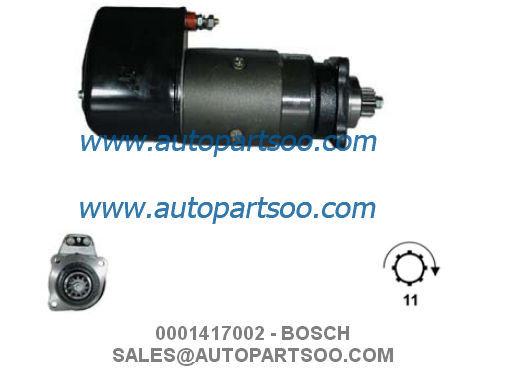 0001417002 4778060 - BOSCH Starter Motor 24V 6.6KW 11T MOTORES DE ARRANQUE