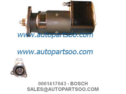 0001417043 - BOSCH Starter Motor 24V 6.6KW 9T MOTORES DE ARRANQUE