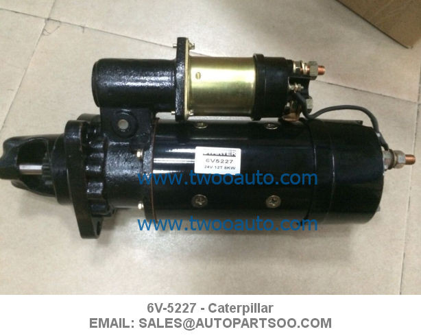 CAT3306 6V5227 - Caterpillar Starter Motor 6V-5227 8C3650 8C3651 CW 24V DC