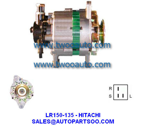 LR150-135 LR150-135B - HITACHI Alternator 12V 55A Alternadores