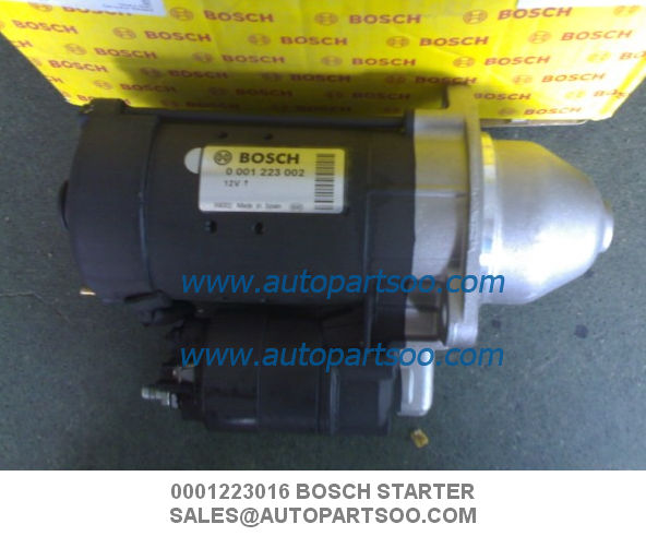 Стартер 0001223016 BOSCH Starter Motor Motor de arranque