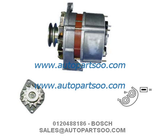 0120468143 0986041030 - BOSCH Alternator 24V 100A Alternador