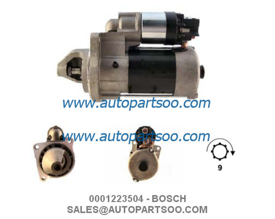 0001367028 0001367082 - BOSCH Starter Motor 12V 3KW 9T