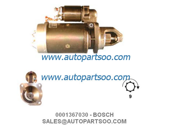 0001367028 0001367082 - BOSCH Starter Motor 12V 3KW 9T