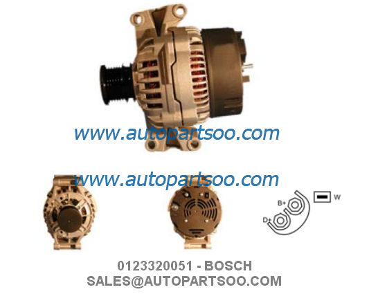 0124525035 0986046240 - BOSCH Alternator 12V 150A Alternadores