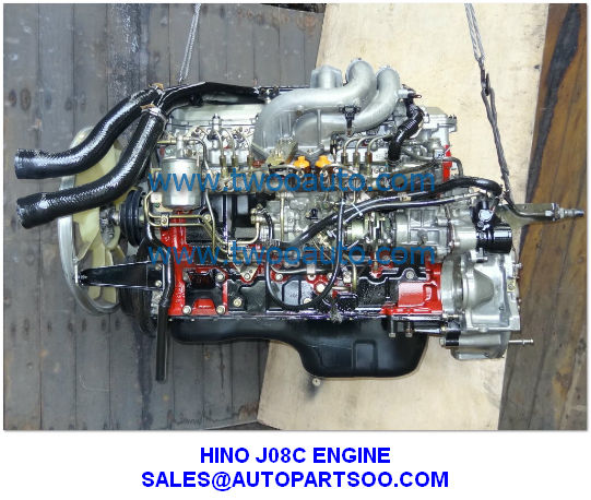 HINO J08C ENGINE , USED JAPAN ENGINE ASSY ，HINO J08C ENGINE