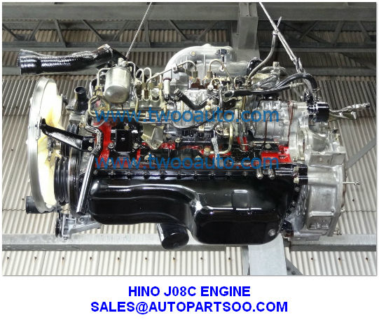 HINO J08C ENGINE , USED JAPAN ENGINE ASSY ，HINO J08C ENGINE