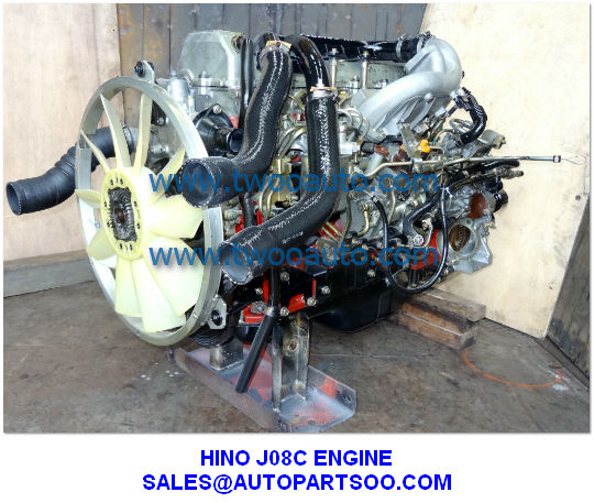 HINO J08C ENGINE , USED JAPAN ENGINE ASSY ，HINO J08C ENGINE