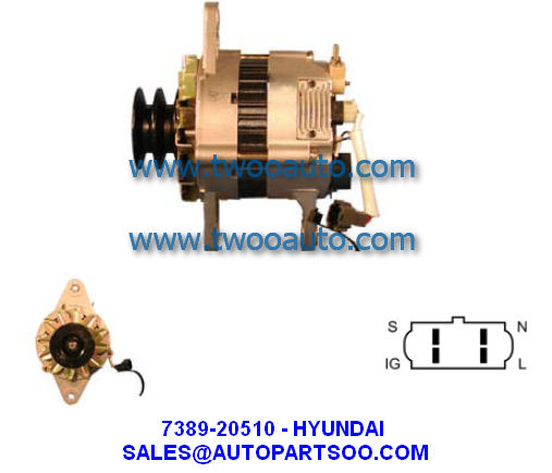 37300-42502 37300-42505 - HYUNDAI Alternator 12V 65A Alternadores